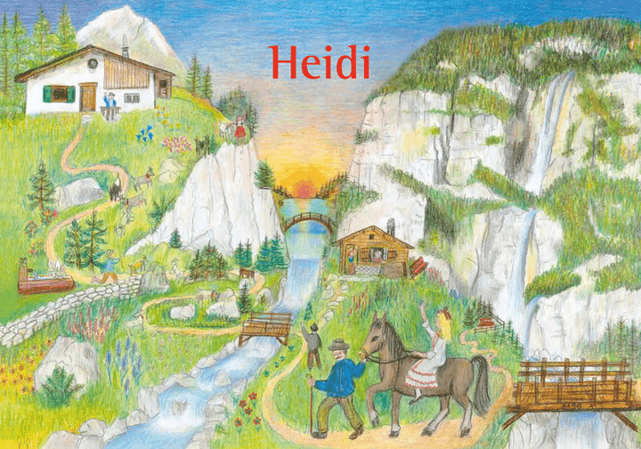 Heidi books & illustrations - The original story retold – Heidi Bilderbuch